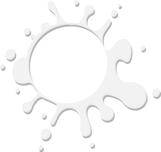 White color splash on Royalty Free Vector Image