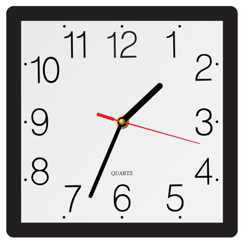 Square Wall Clock Vector Images (over 1,200)