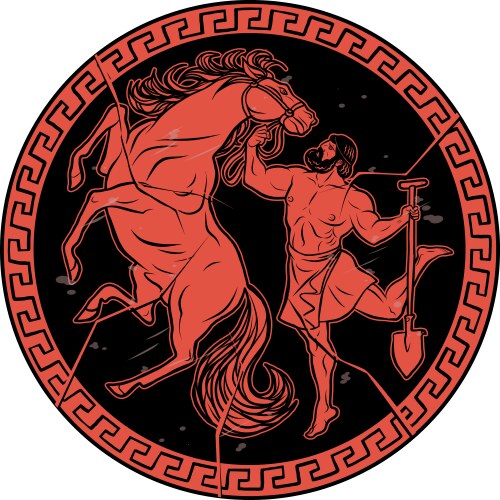 Drawing Greek Horse God Vector Images (45)