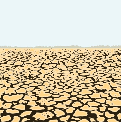 Dry cracked soil Royalty Free Vector Image - VectorStock