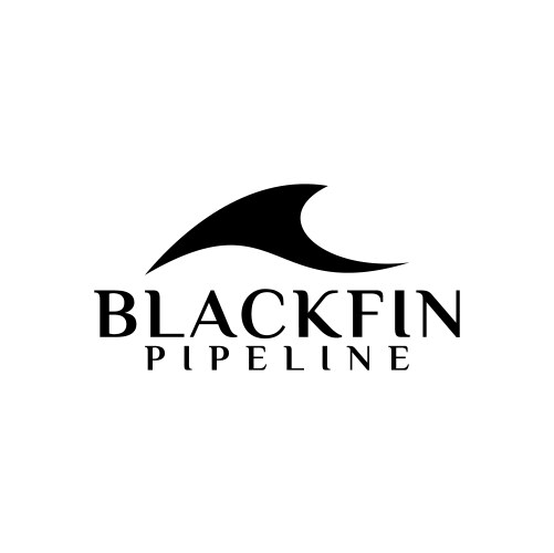 Black fin logo Royalty Free Vector Image - VectorStock