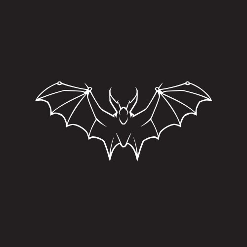 Bat - minimalist and simple silhouette Royalty Free Vector