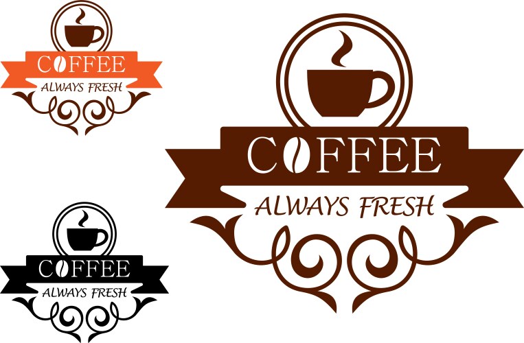Coffee logo Royalty Free Vector Image - VectorStock