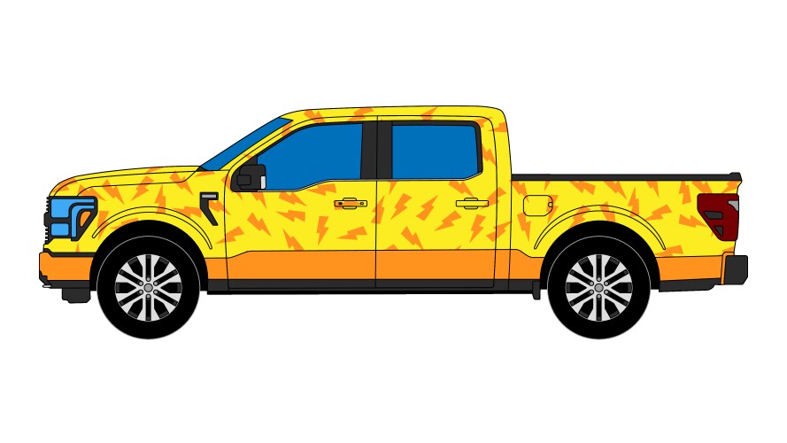 Ford f-150 Royalty Free Vector Image - VectorStock