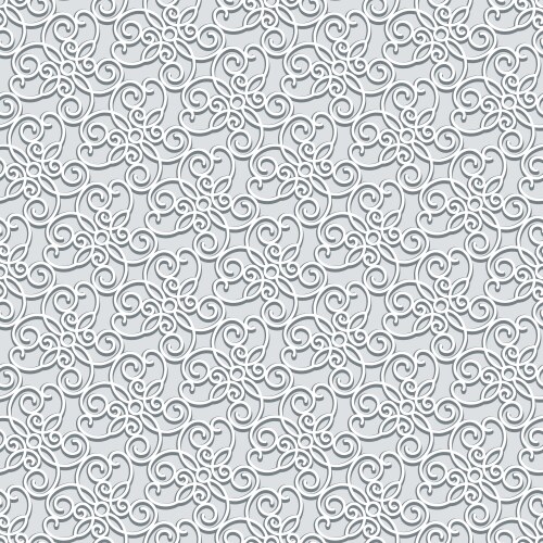 Grey lace pattern Royalty Free Vector Image - VectorStock