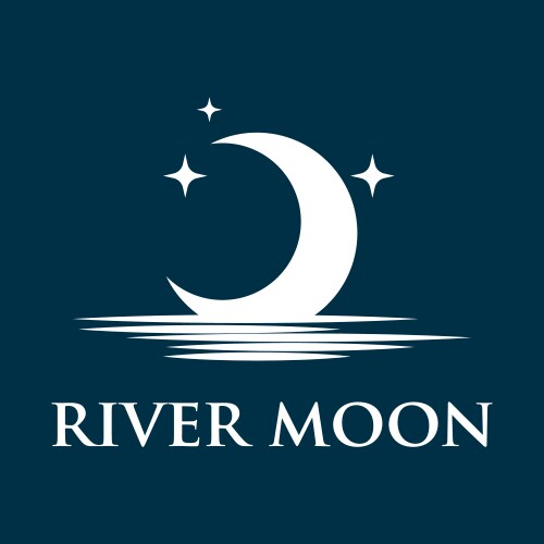 Blue moon logo Vector Images & Graphics for Commercial Use | VectorStock