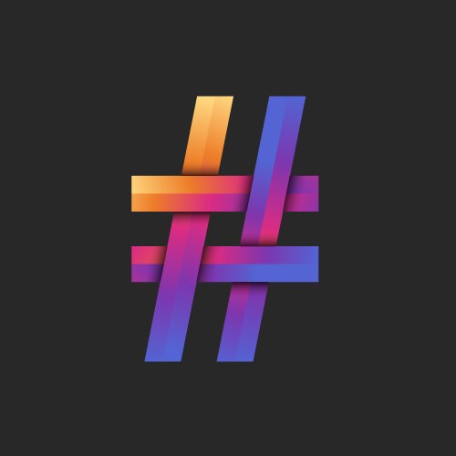 Black Hashtag Vector Images (over 4,800)