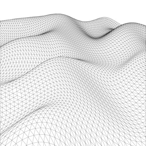 Abstract wire-frame grid Royalty Free Vector Image