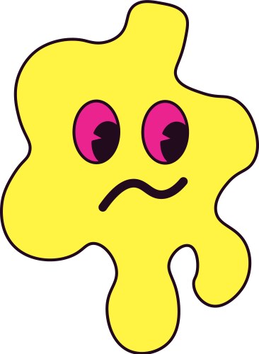 Facial expression with word oh dear Royalty Free Vector