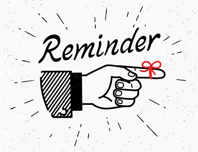 Reminder Finger with String Vector Images (over 130)