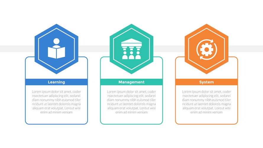 Lms Learning Management System Infographics Vector Image