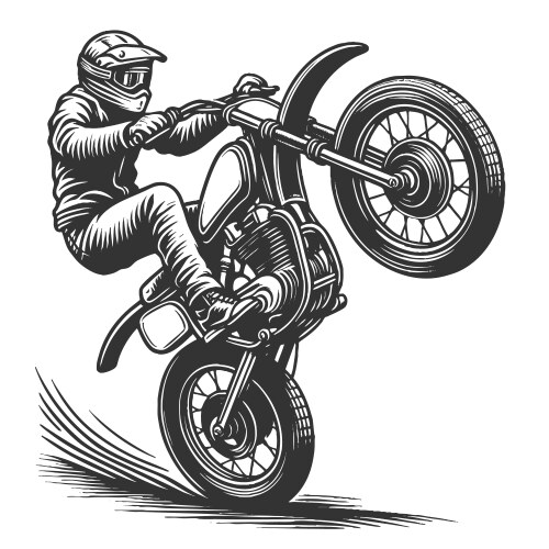 Wheelie Cartoon Vector Images (over 130)