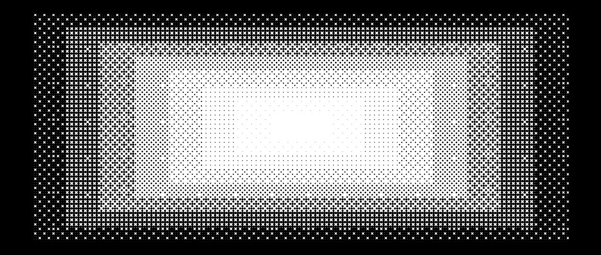 Radial pixelated gradient texture black and white Vector Image
