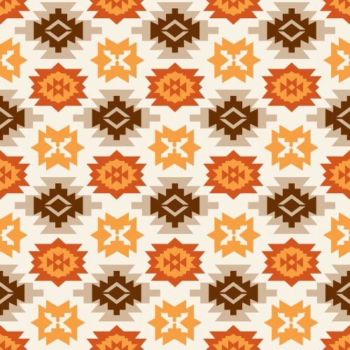 Southwestern aztec seamless pattern navajo print Vector Image