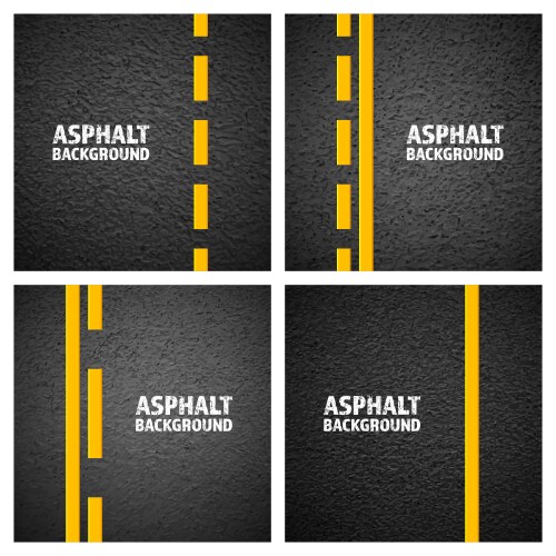 Straight road marking Royalty Free Vector Image