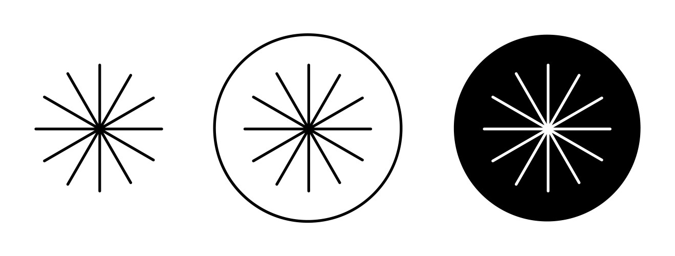 Asterisk icon set password or passcode Royalty Free Vector