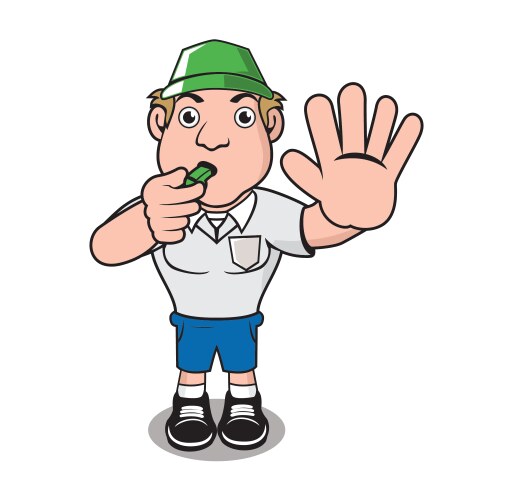 Soccer referee Royalty Free Vector Image - VectorStock