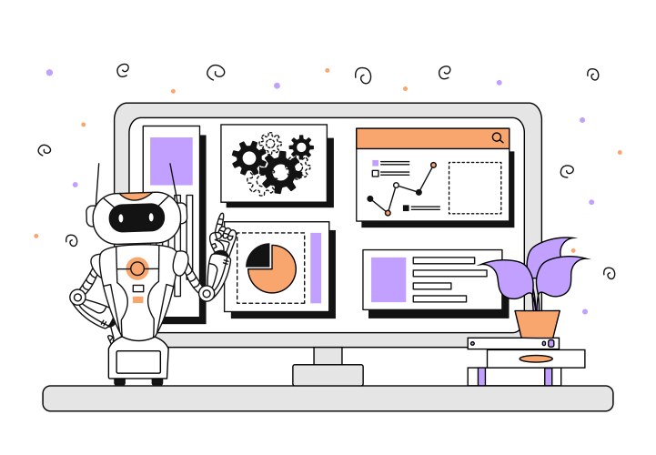 Computer Bot Vector Images (over 12,000)