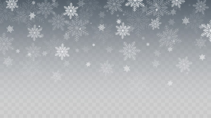 Falling snow overlay background Royalty Free Vector Image