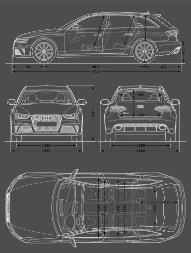 Audi rs7 sportback 2020 Royalty Free Vector Image