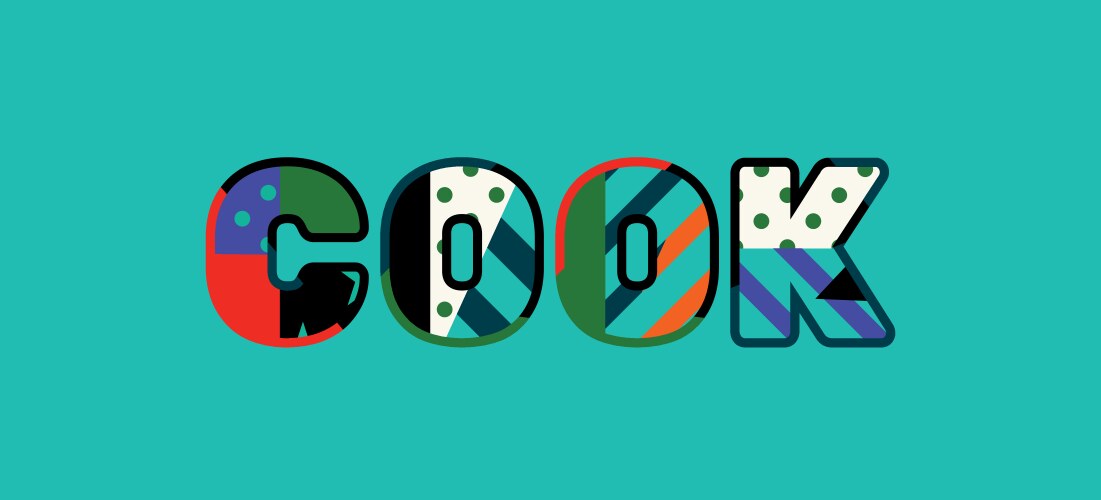 Recipe theme word art Royalty Free Vector Image