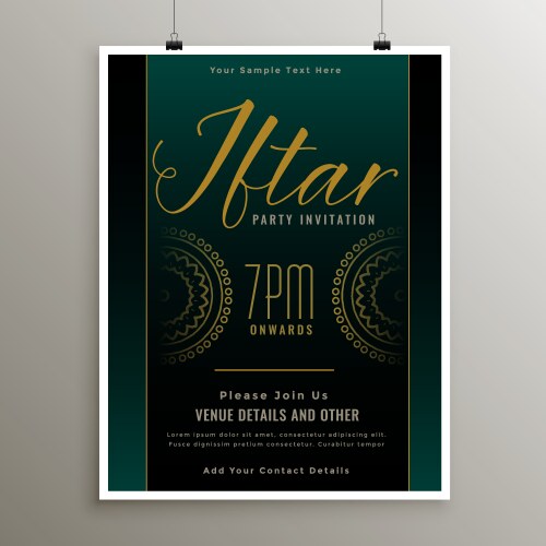 Iftar Party Banner Vector Images (over 1,700)