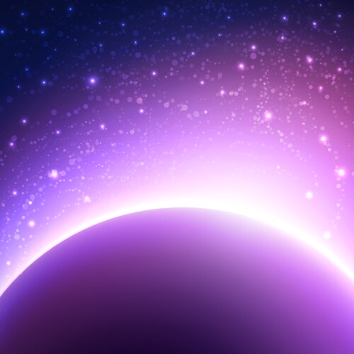 Sun Space Background Royalty Free Vector Image