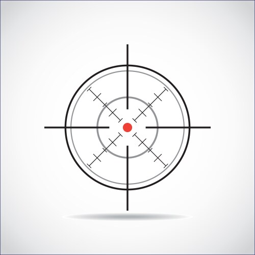 Crosshair icon Royalty Free Vector Image - VectorStock