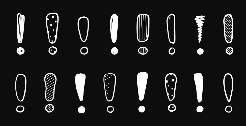Cute Exclamation Mark Vector Images (over 1,100)