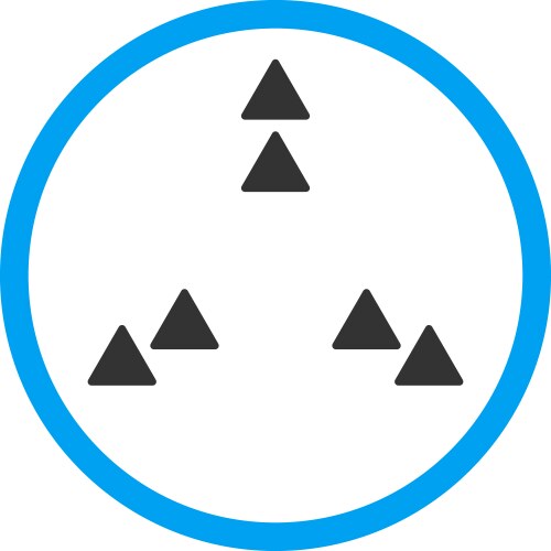 Cross out sans serif font with rounded corners Vector Image