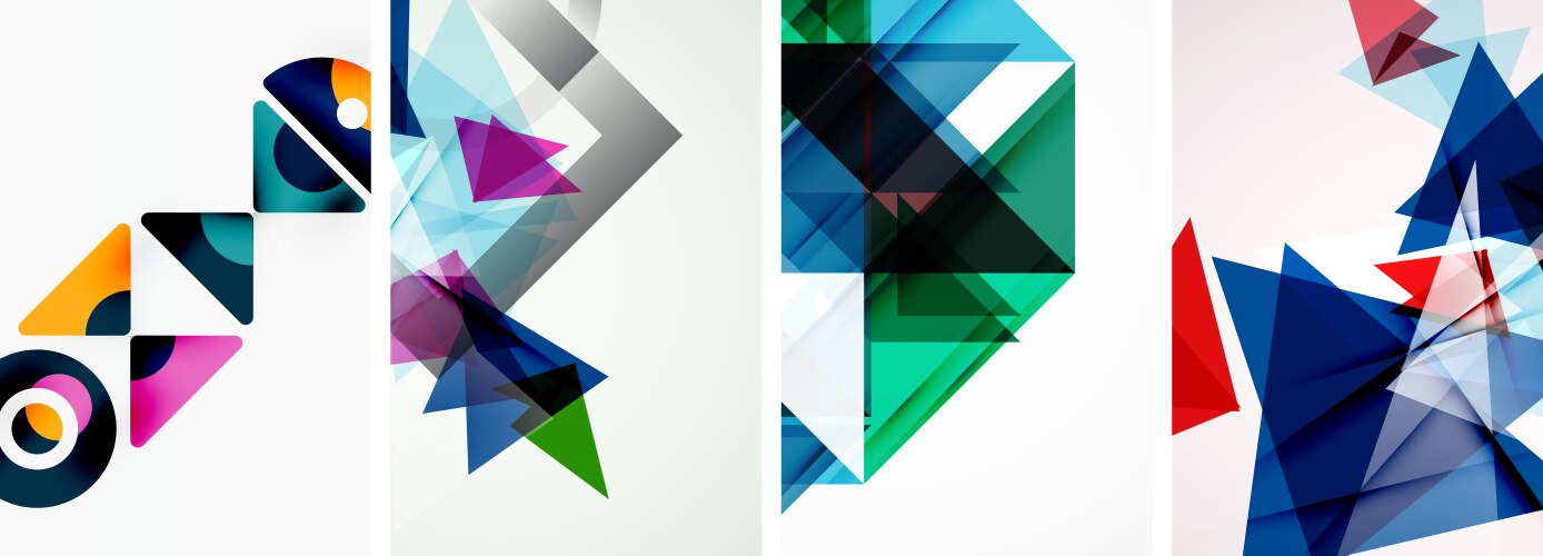 Random Triangle Pattern Vector Images (over 14,000)