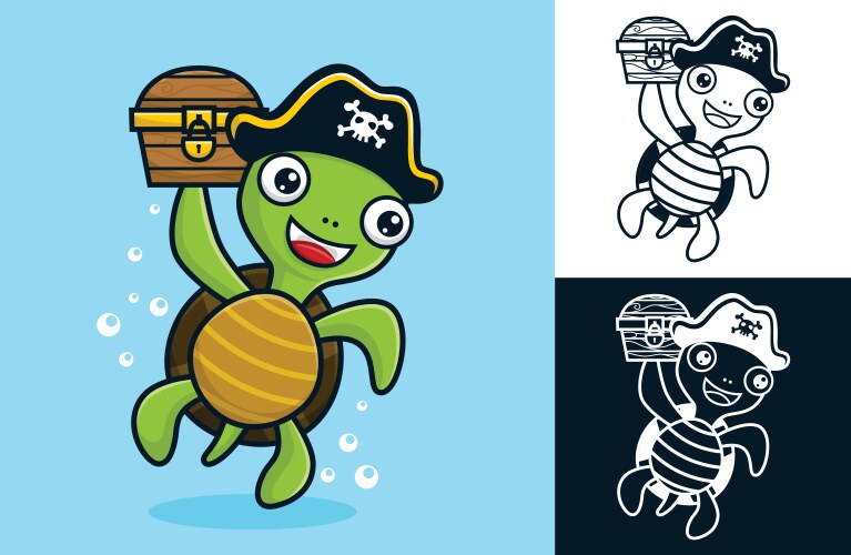 Turtle Pirate Vector Images (over 380)