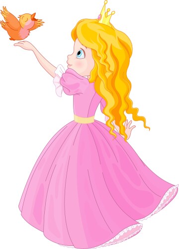 Spring princess Royalty Free Vector Image - VectorStock