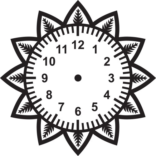 Clock face inside human eye hand drawn Royalty Free Vector