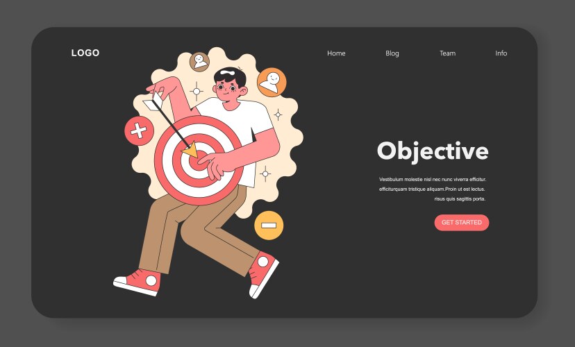 Sleek image of a character precisely Royalty Free Vector