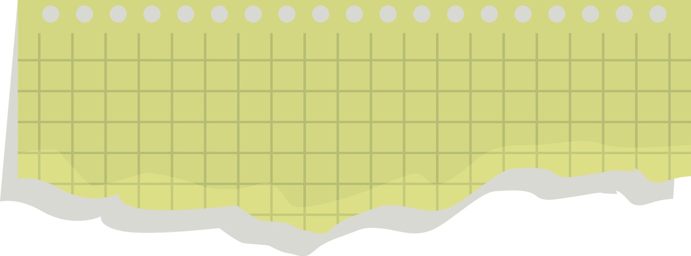 Blank torn ripped green paper piece note Vector Image