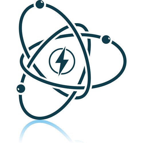Atom energy icon Royalty Free Vector Image - VectorStock