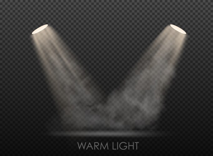 Spotlight on transparent background eps10 Vector Image