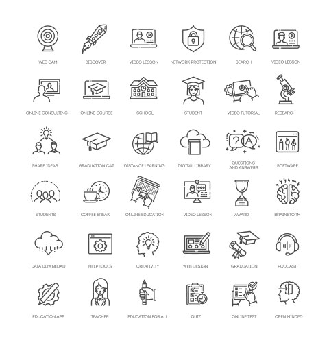 Learning Icons Vector Images (over 350,000)
