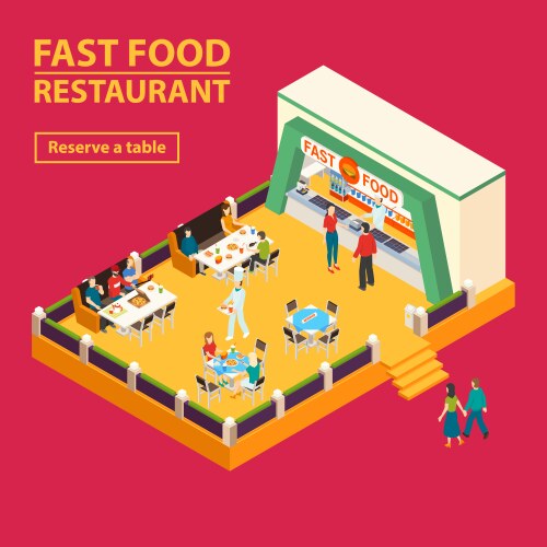 Dinner food restaurant Royalty Free Vector Image