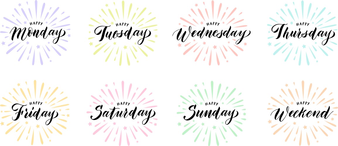 Thursday Hand Lettering Calligraphy Vector Images (over 370)