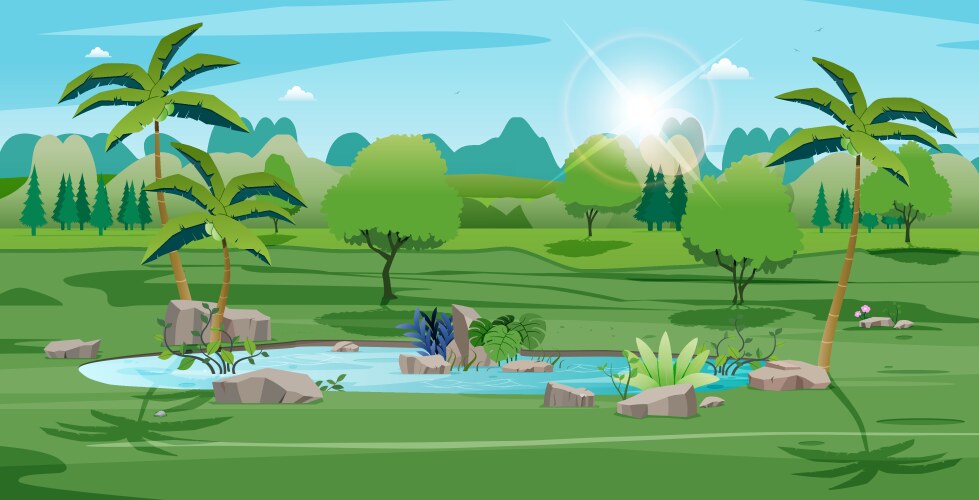 Pond Cartoon Vector Images (over 15,000)