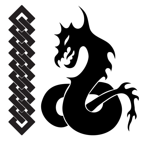 Heraldic Dragon Logo Royalty Free Vector Image