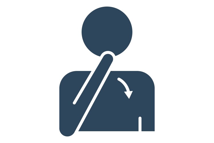 Thank you sign language icon Royalty Free Vector Image