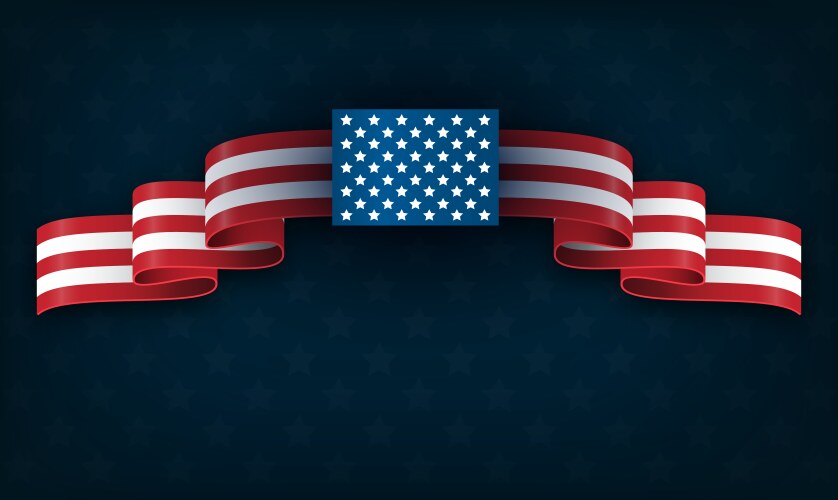 Shiny usa celebration independence day concept Vector Image