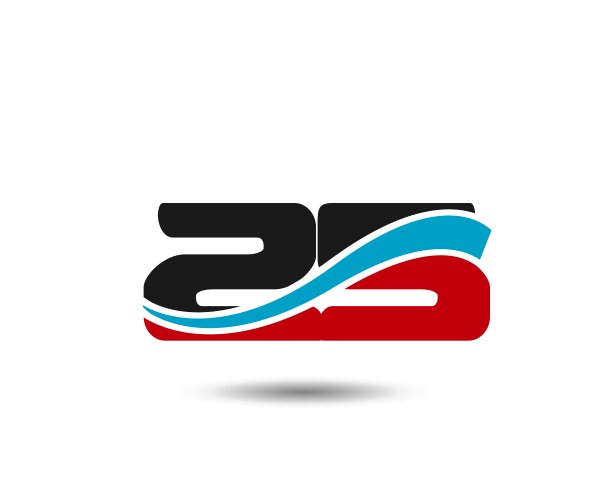 Number 2 sign Royalty Free Vector Image - VectorStock