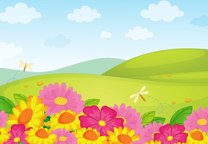 Open field Royalty Free Vector Image - VectorStock