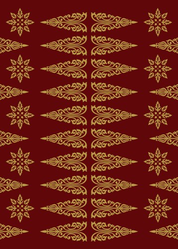 Traditional classic malay handwoven maroon red Vector Image