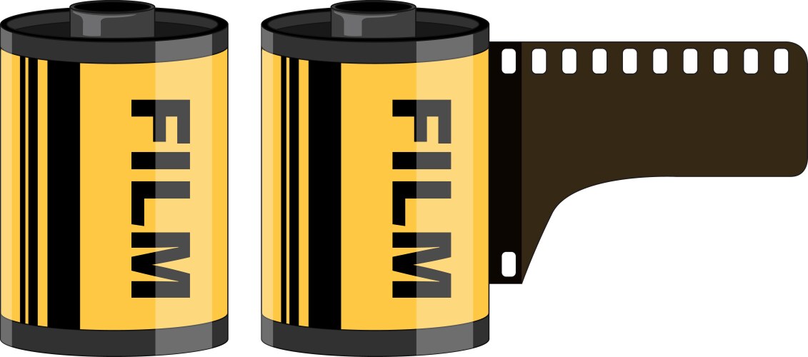 Film roll Royalty Free Vector Image - VectorStock