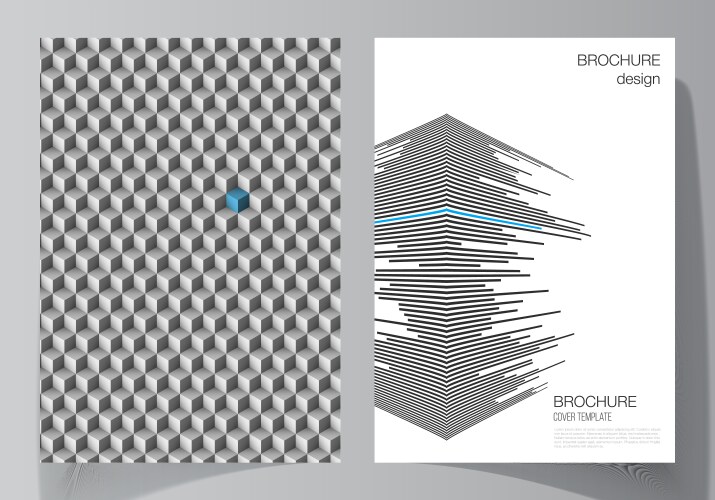 Brochure design template minimal modern Royalty Free Vector